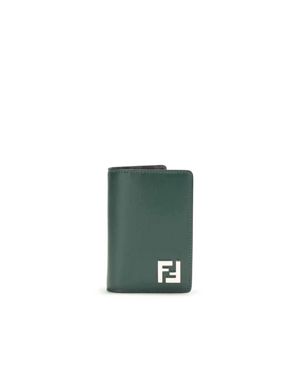 Fendi Ff Card Holder in Green for Men | Lyst UK