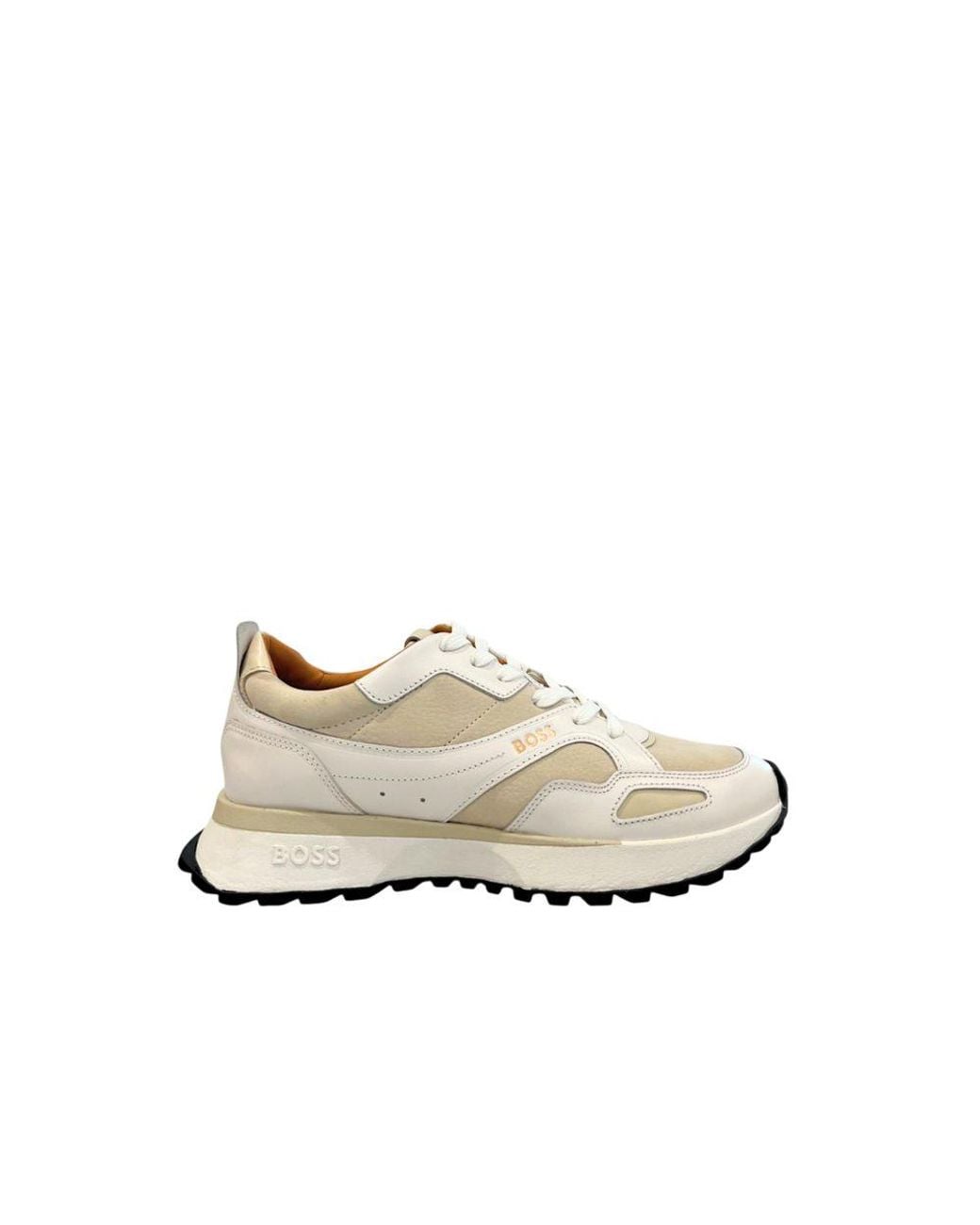 BOSS White Leather Men Sneaker for Men | Lyst UK
