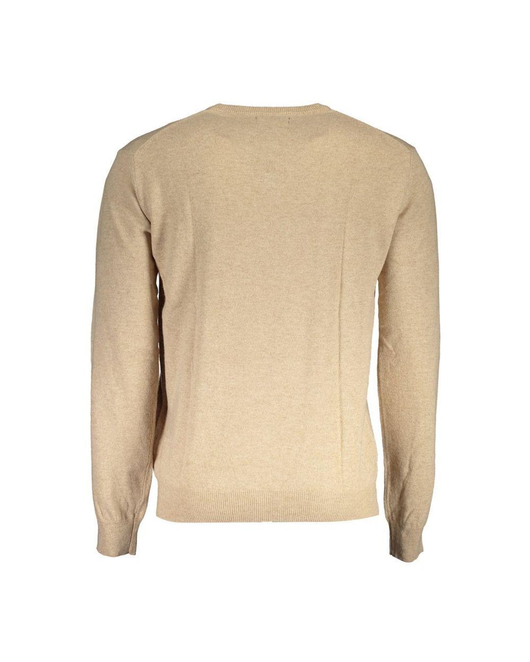 La Martina Beige Wool Men Sweater in Natural for Men | Lyst