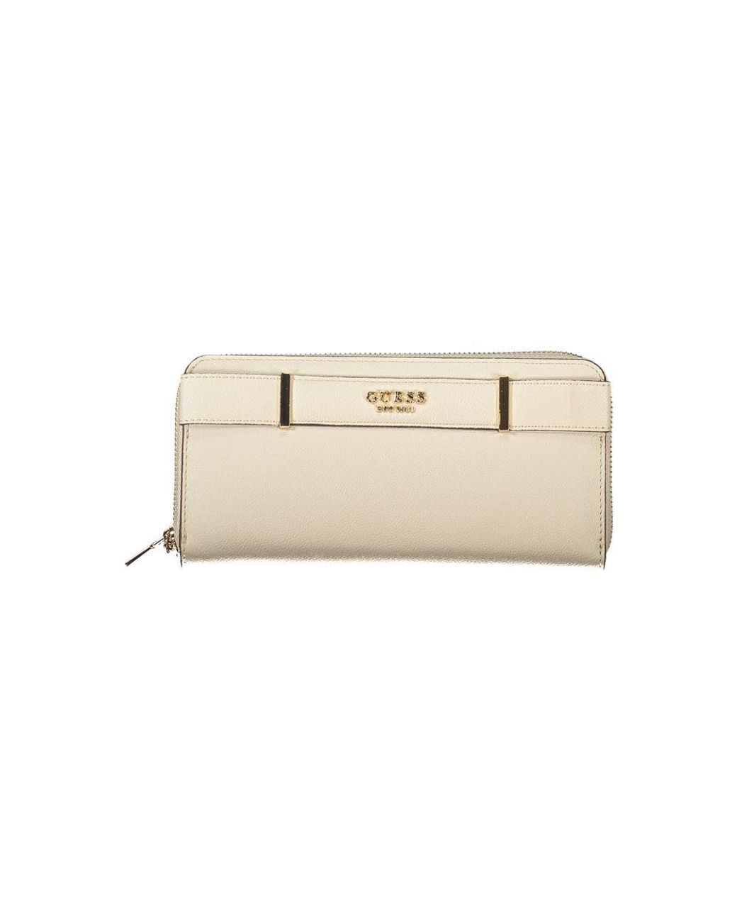 Guess Beige Polyethylene Wallet in Natural | Lyst UK