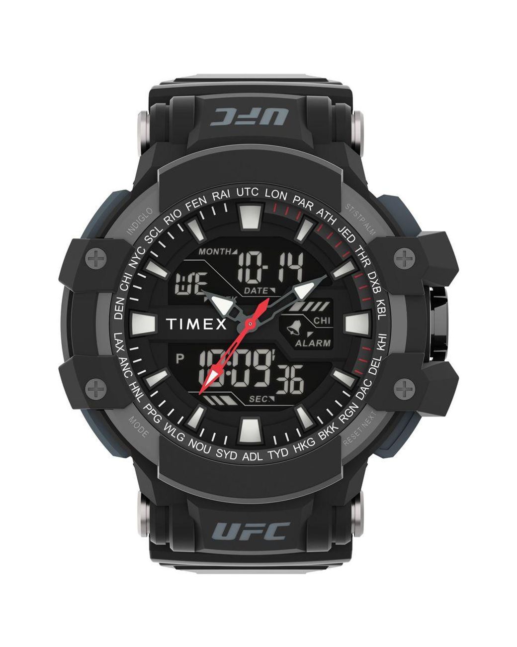 Timex Black Rubber Digital Watch for Men | Lyst