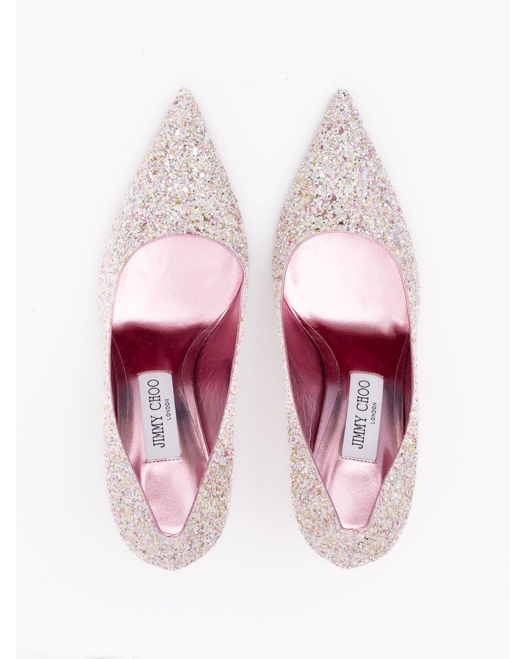 Jimmy Choo Candy Pink Glitter Love 85 Pumps | Lyst