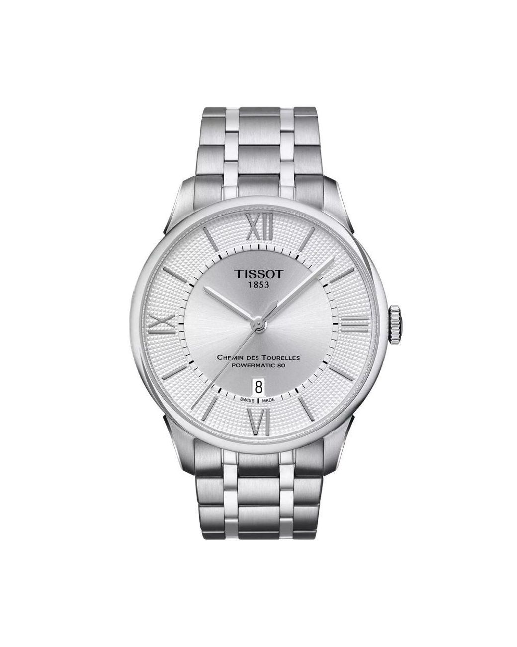 Tissot Gray Stainless Steel Dress Watch in Metallic for Men | Lyst