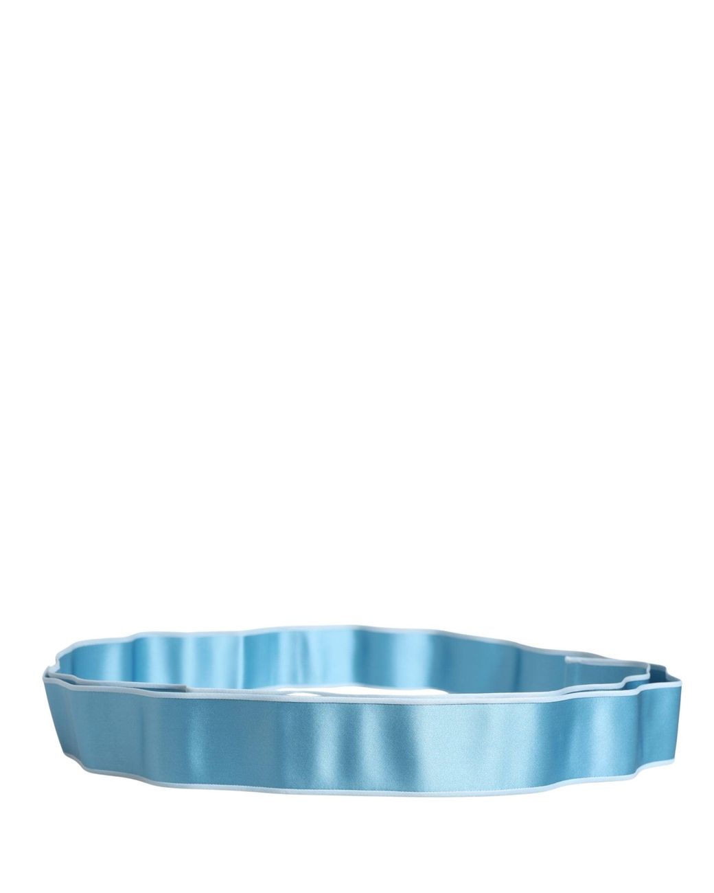 Dolce & Gabbana Light Blue Silk Satin Waist Cintura Belt | Lyst