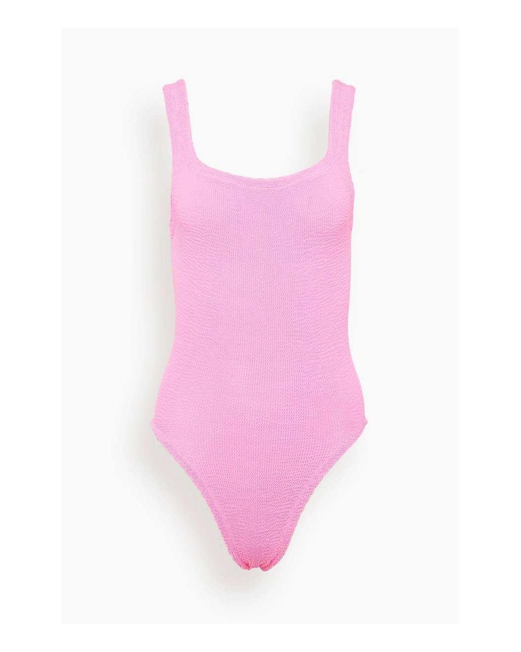 Hunza G Square Neck Swimsuit In Bubblegum In Pink Lyst