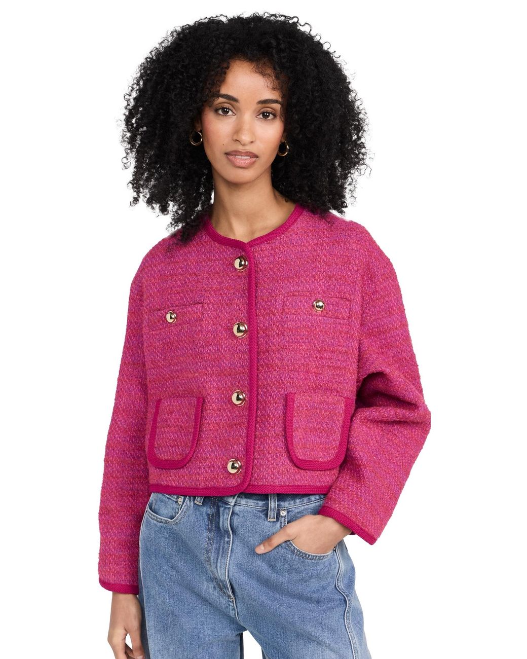 Ba&sh Brittany Jacket in Pink | Lyst