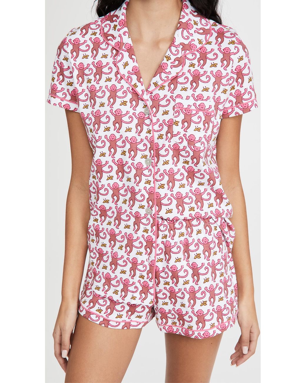 Roberta Roller Rabbit Cotton Monkey Pj Polo Set in Blue | Lyst Canada