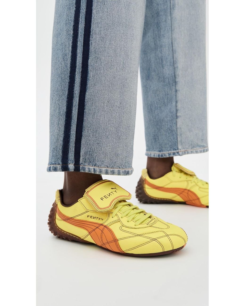 PUMA X Fenty Avanti Stitched Sneakers in Yellow | Lyst