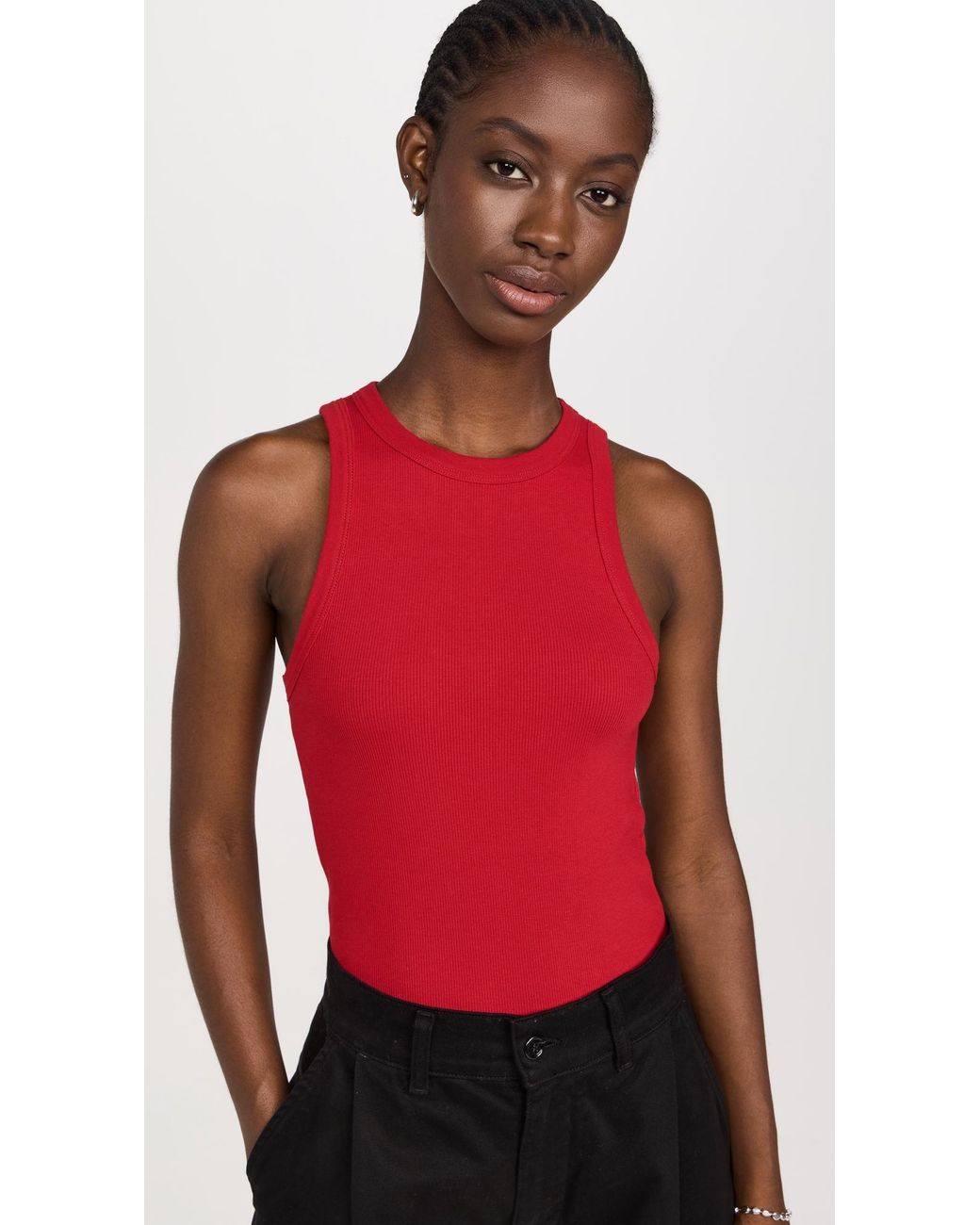 Sold Out NYC The Not So Basic Tank in Red | Lyst