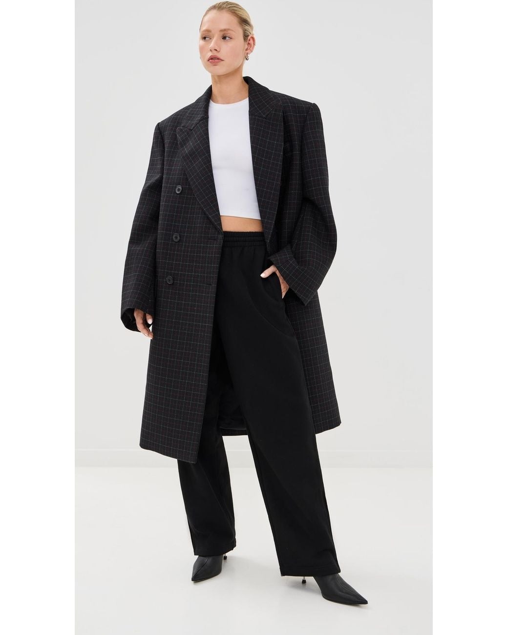 Wardrobe NYC Wardrobe. Nyc Oversize Double Breasted Coat in Black | Lyst