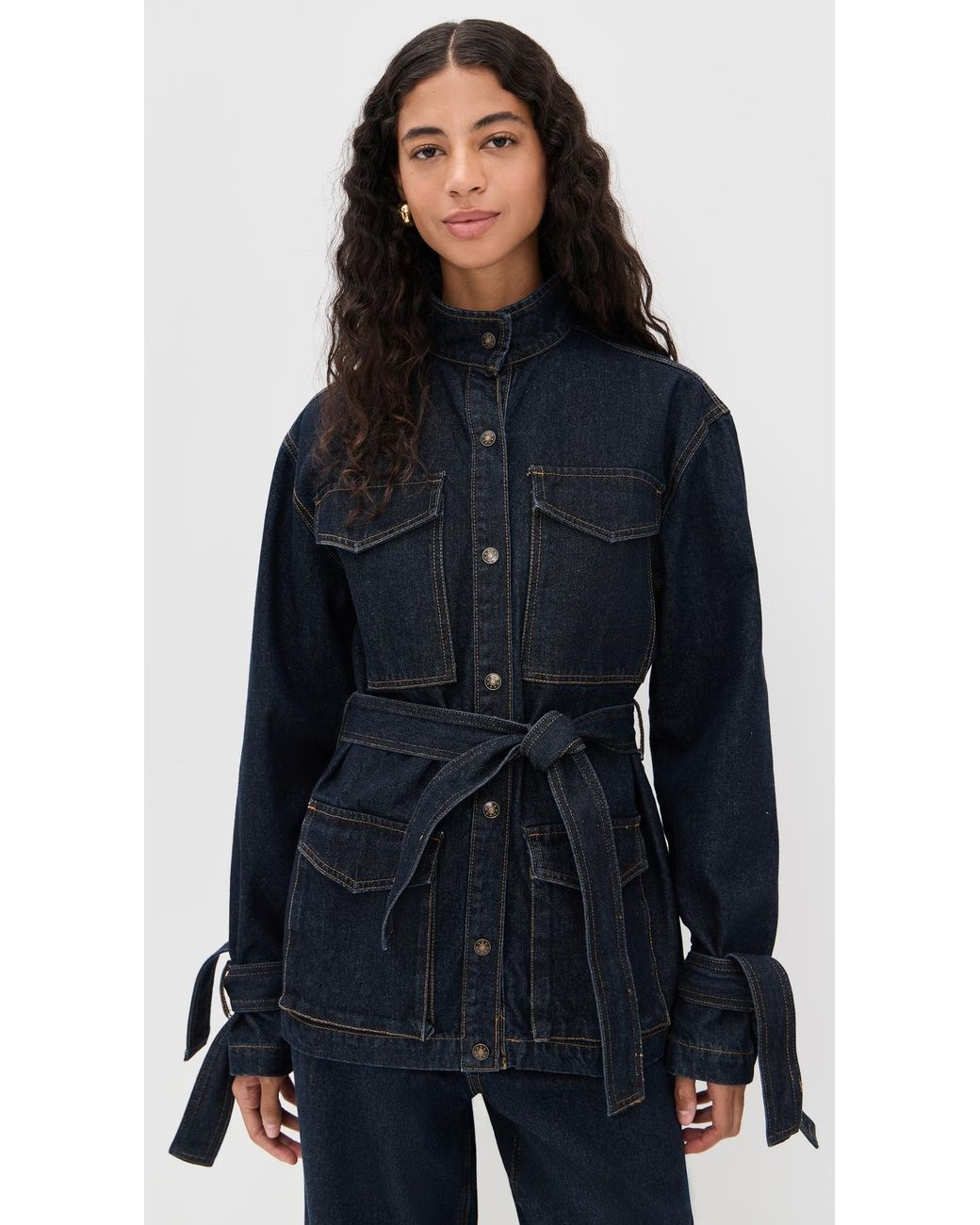 Lioness Sweetness Overshirt in Blue | Lyst