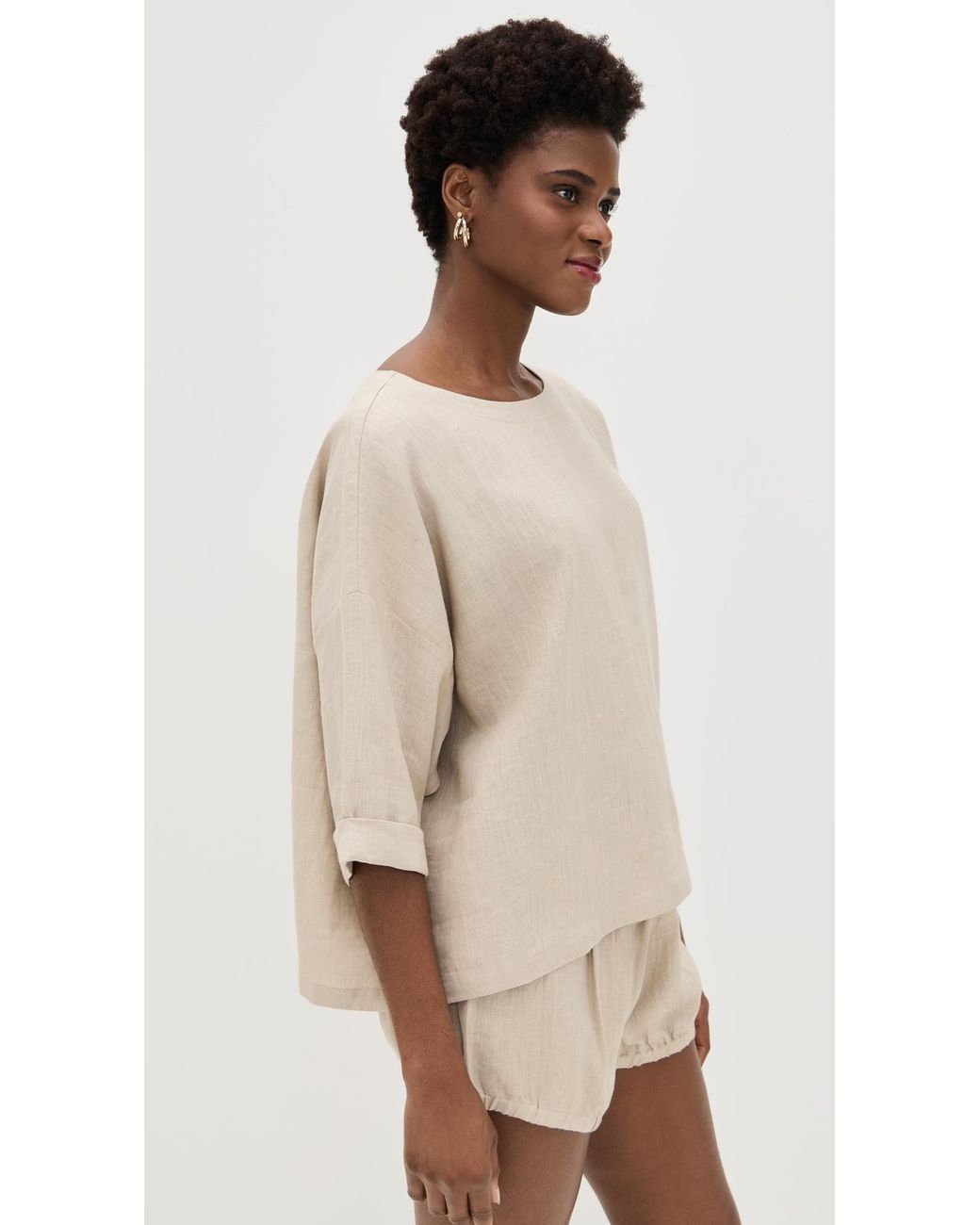 Suzie Kondi Sabria Top in Natural | Lyst