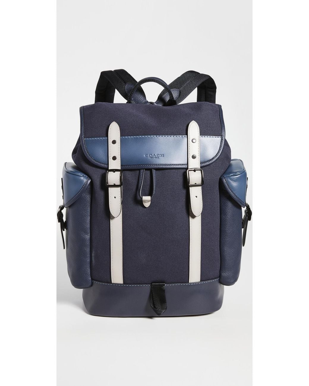 COACH Hitch Backpack in Blue | Lyst