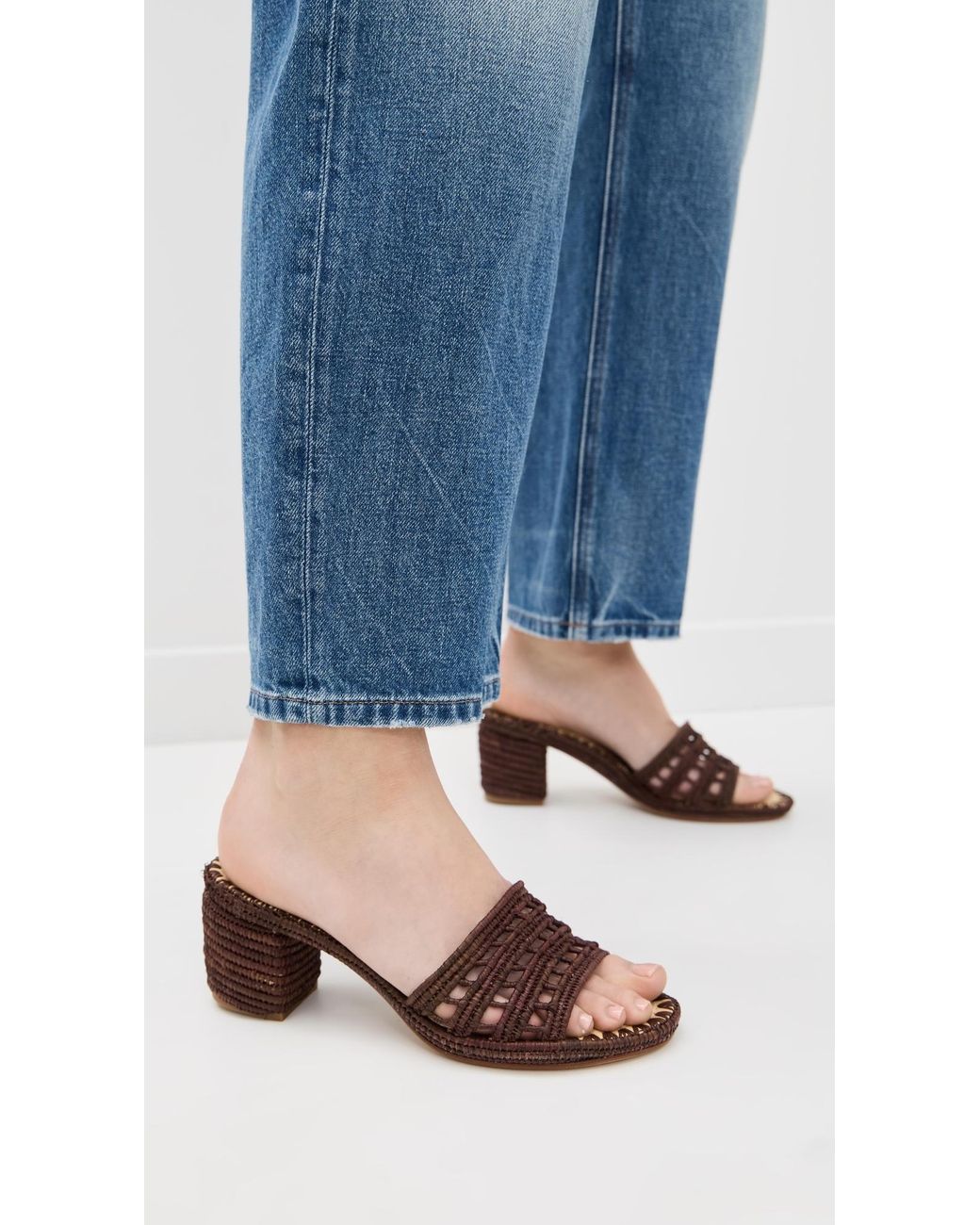 Carrie Forbes Alana Sandals in Brown | Lyst