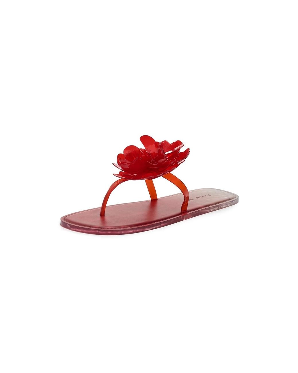 FARM Rio Exclusive Flower Jelly Flat Sandals in Red | Lyst