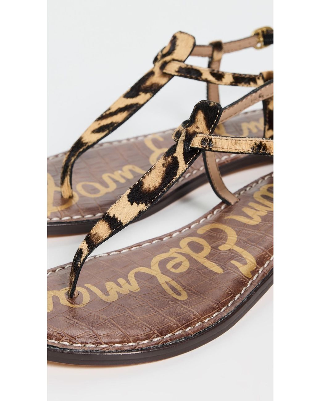 Sam Edelman Gigi Thong Sandals in Black | Lyst