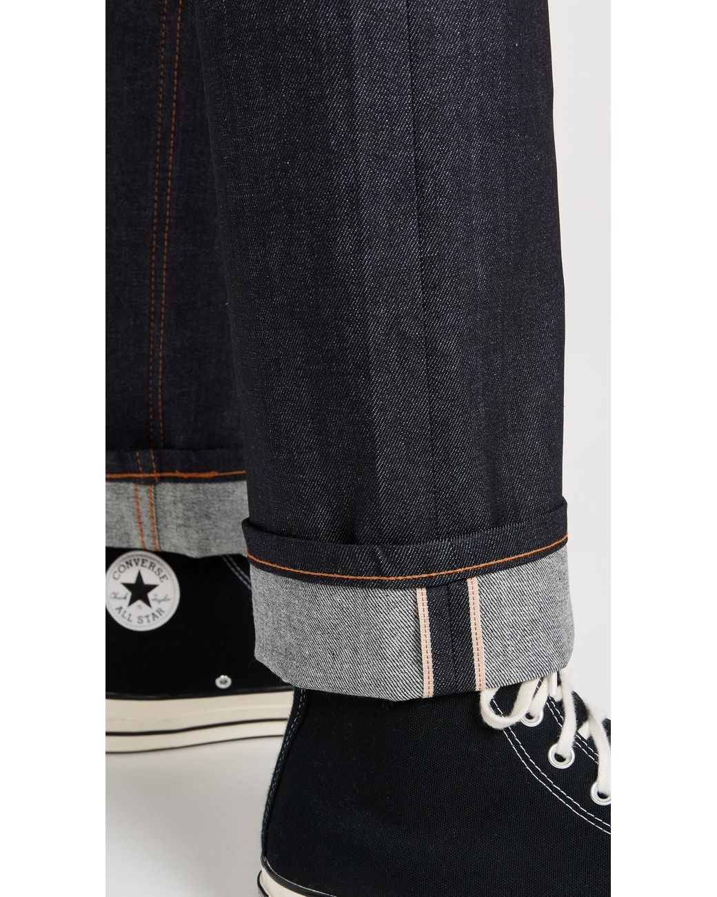 Naked & Famous True Guy 11Oz Stretch Selvedge Jeans in Black for Men | Lyst