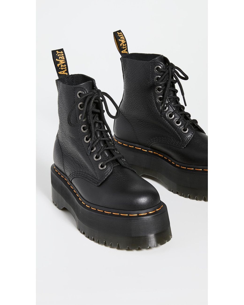 Dr. Martens Audrick 8-Eye Boot ( Nappa Lux) Boots in Black | Lyst