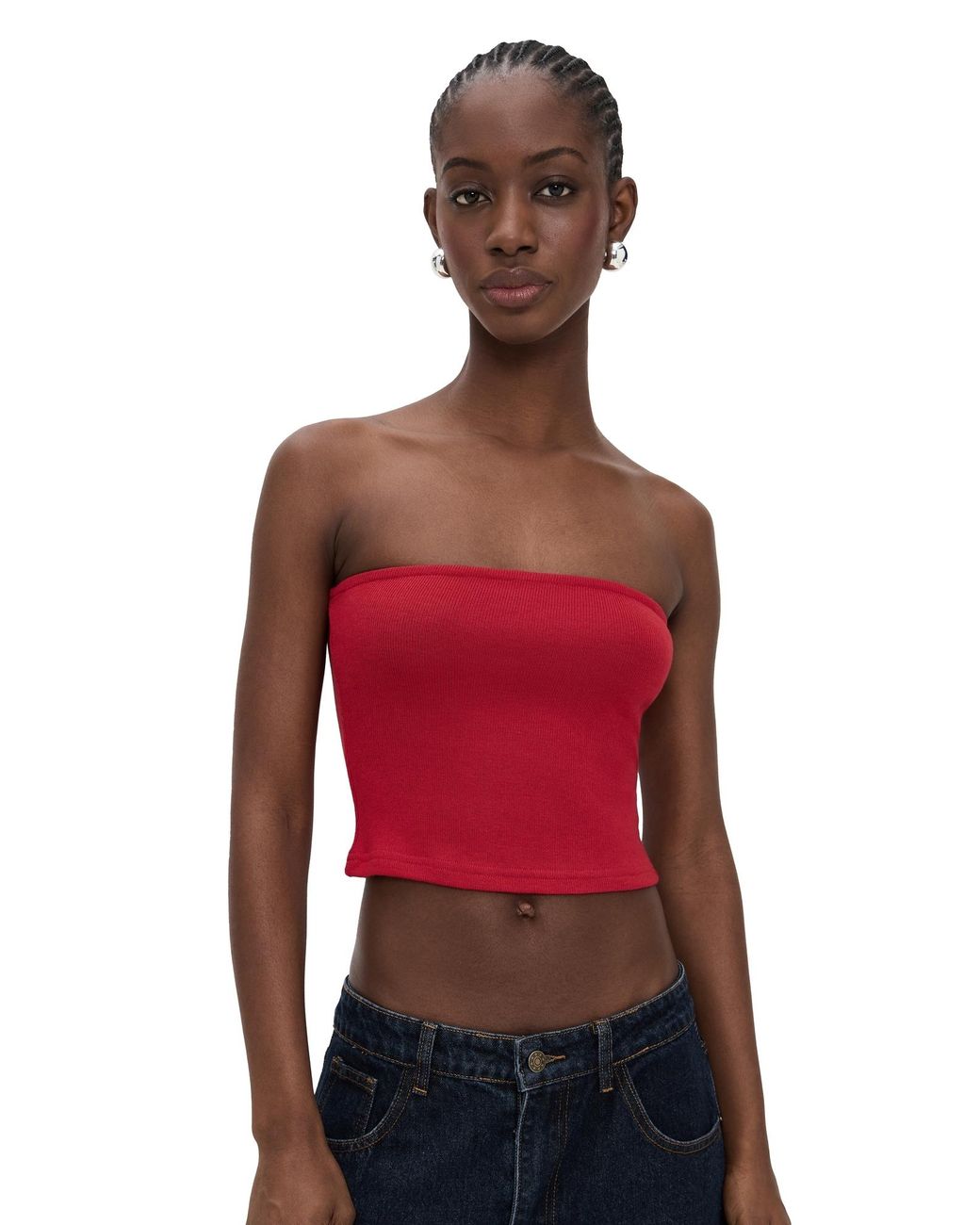 Lioness Sway Strapless Top in Red | Lyst