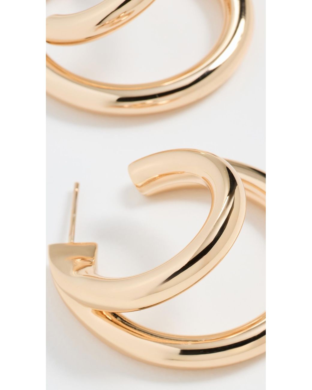 Jennifer Fisher 1 Double Lilly Mini Hoops in White | Lyst