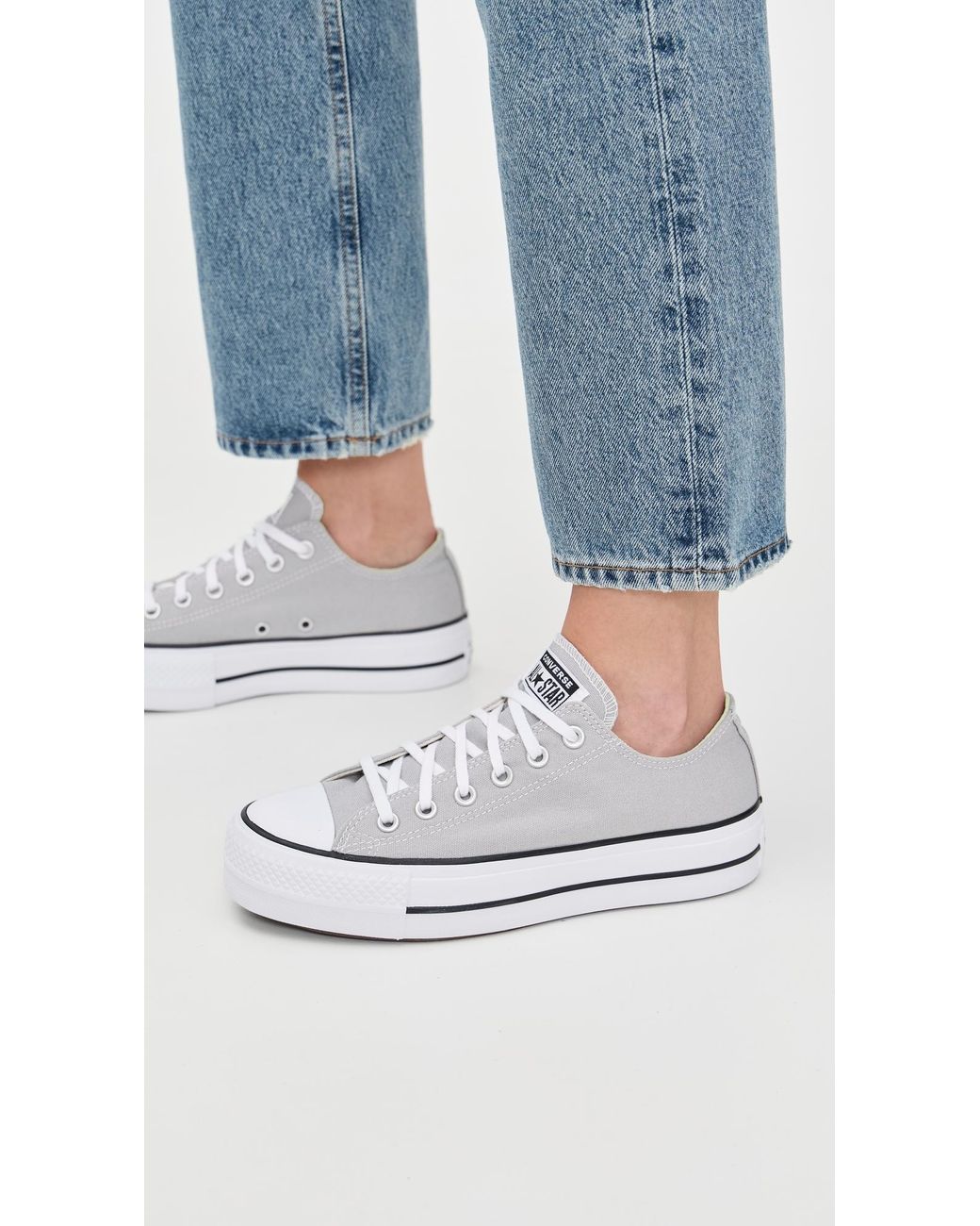 Converse Chuck Taylor All Star Lift Platform Sneakers in White | Lyst