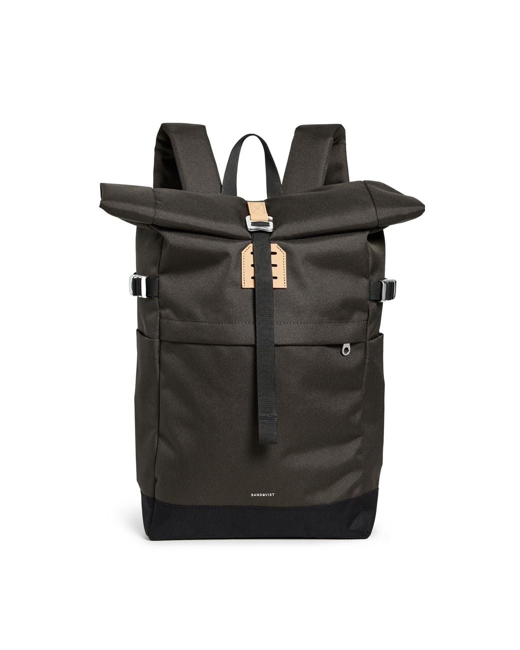 Sandqvist Icon Medium Rolltop Backpack in Black for Men | Lyst