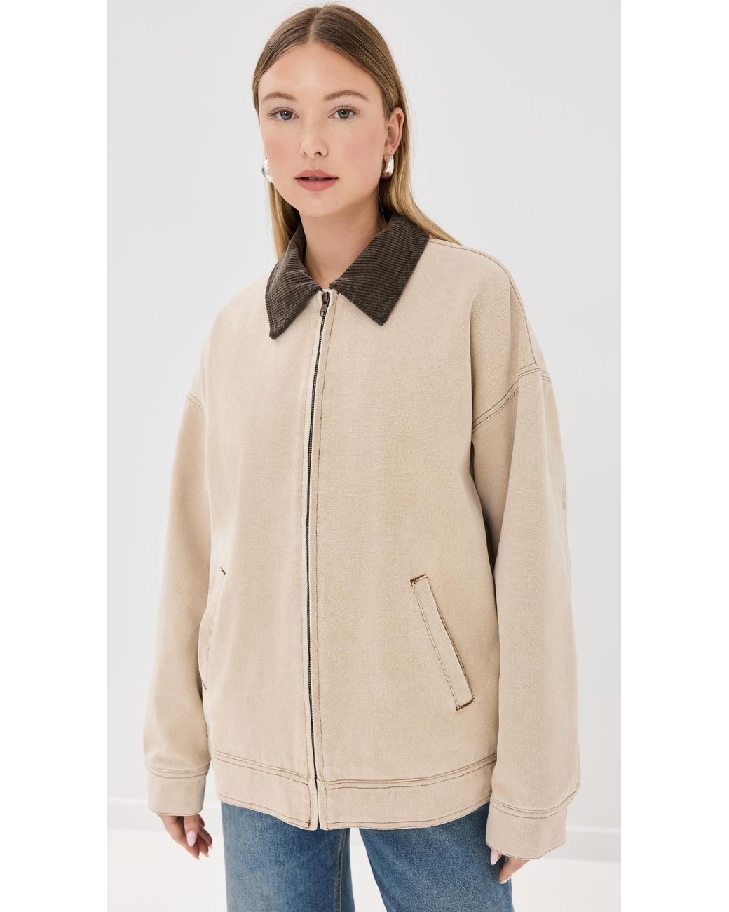 Lioness Workwear Barn Jacket in Natural | Lyst