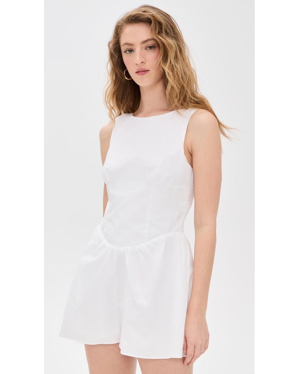 Amanda Uprichard Bellini Romper in White | Lyst