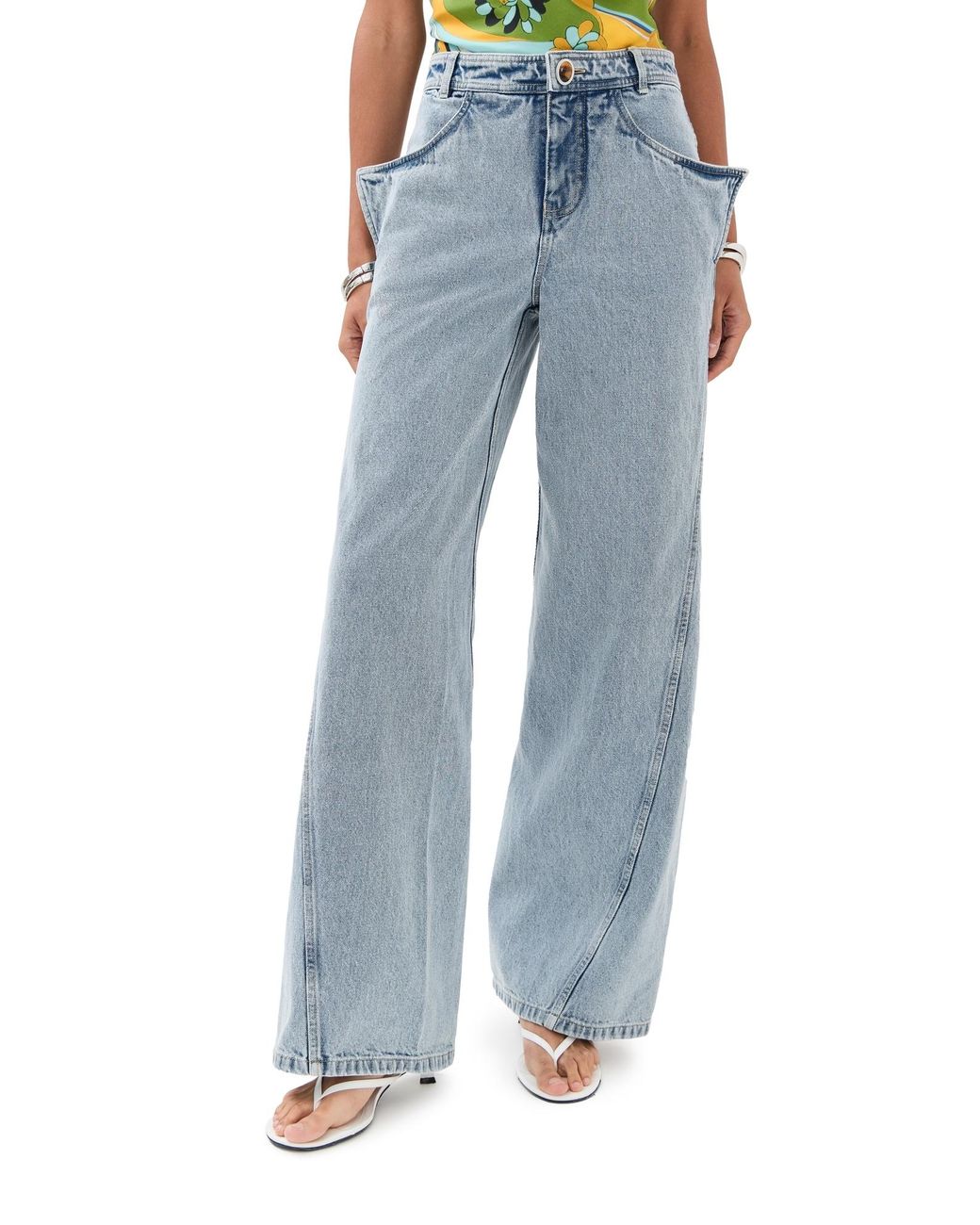 Christopher Esber Manta Sting Denim Jeans in Blue | Lyst