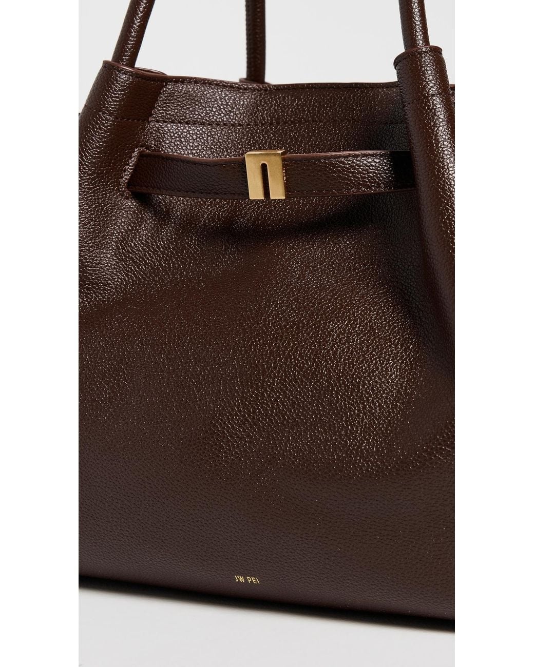 JW PEI Hana Faux Leather Medium Tote Bag in Brown | Lyst