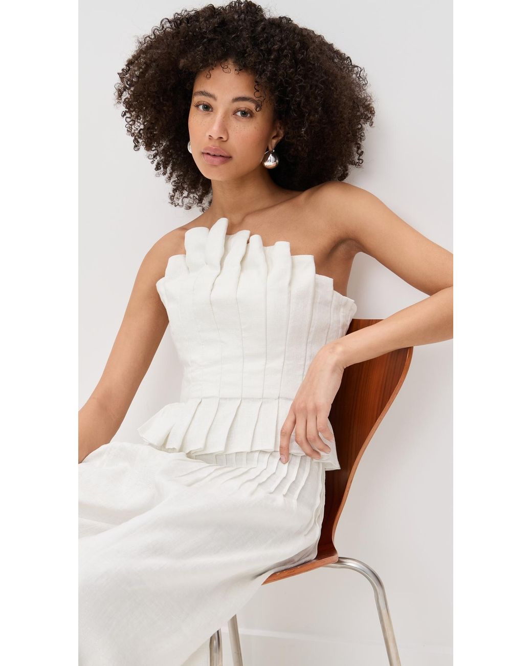 AZULU Nola Top in White | Lyst