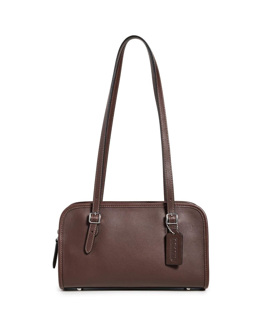 COACH Swing Zip Bag in Brown | Lyst