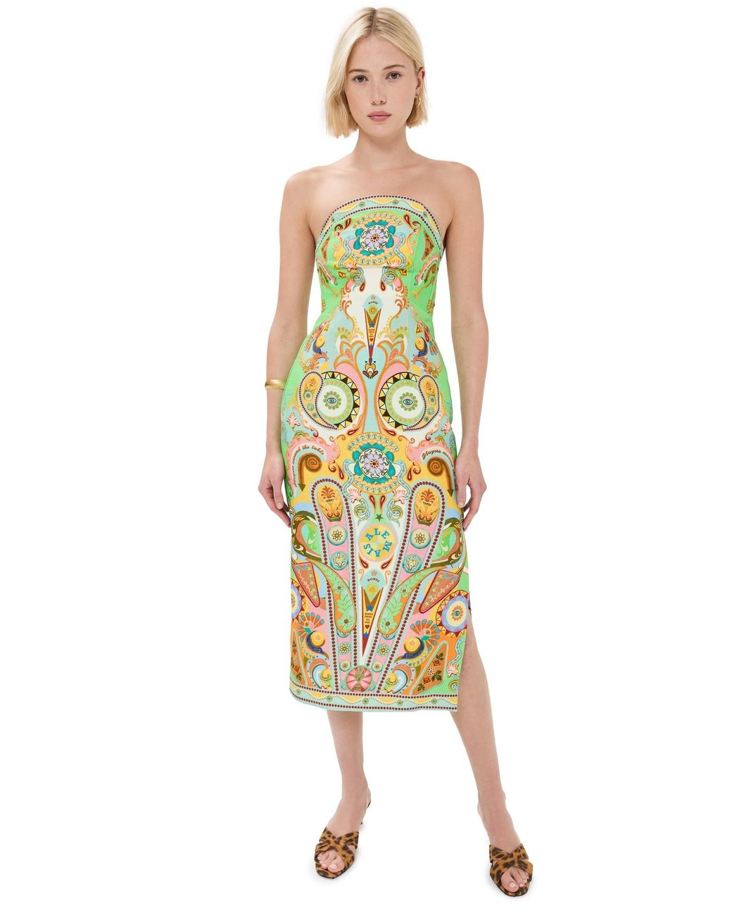 ALÉMAIS Pinball Bodice Dress in Yellow | Lyst