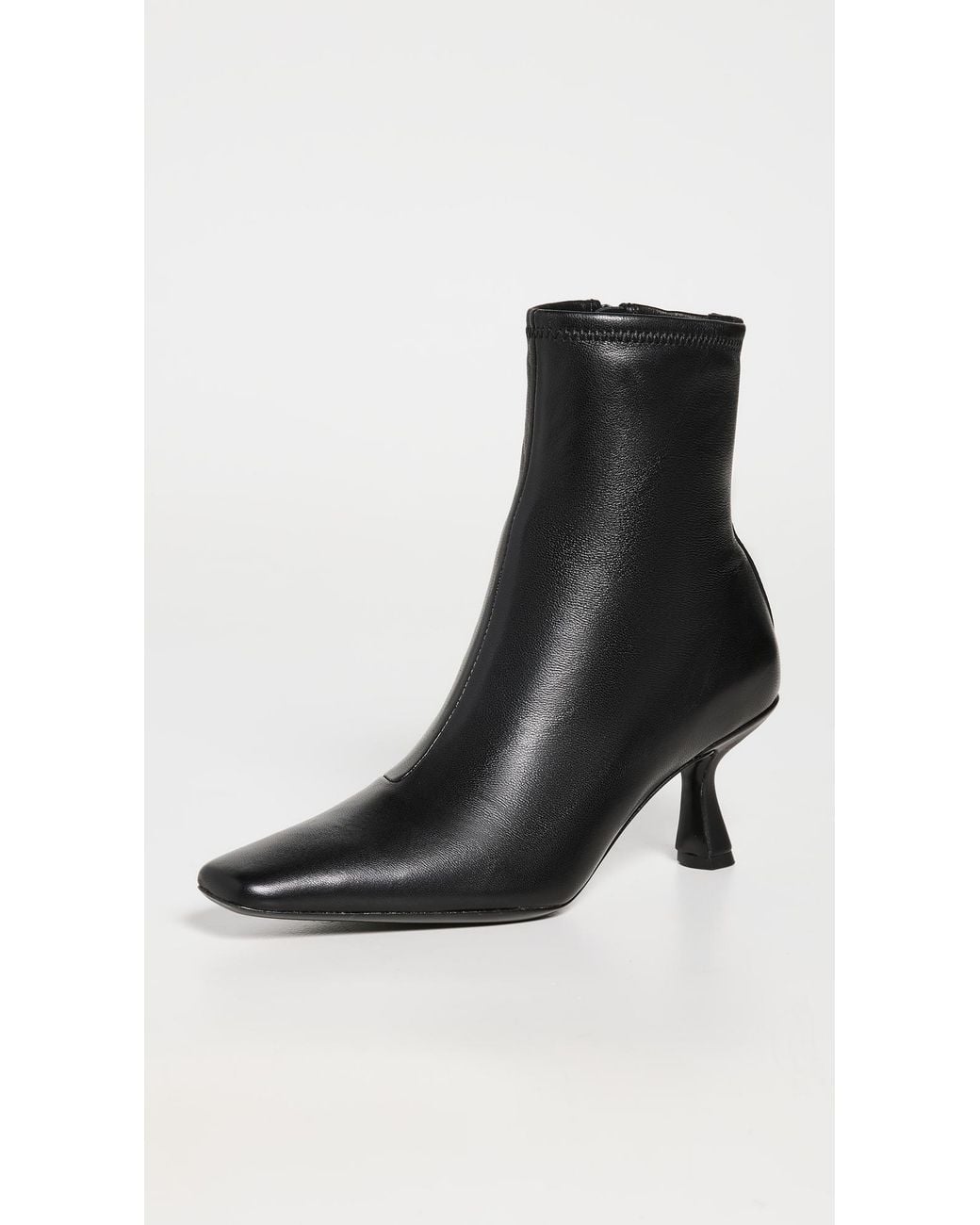 Loeffler Randall Thandy Curved Heel Ankle Boots in Black | Lyst