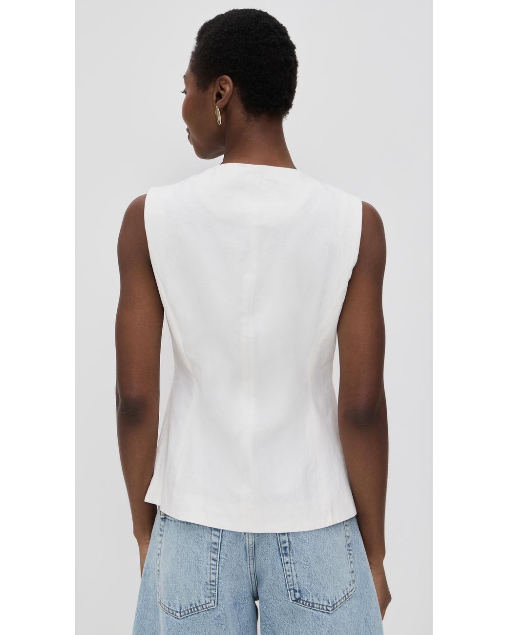 Blank NYC Cloud Burst Blouse in White | Lyst