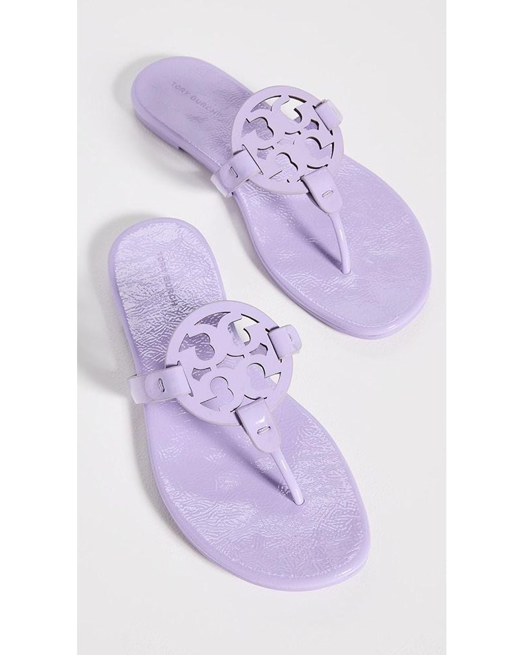 Tory Burch Miller Soft Sandals 4 in Purple | Lyst