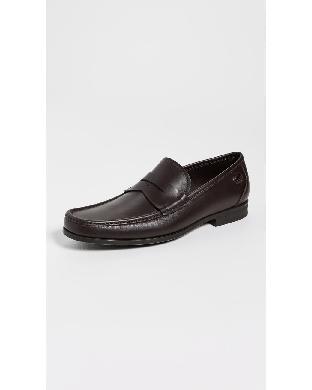 Ferragamo Athen Leather Loafers T. Moro in Black for Men | Lyst