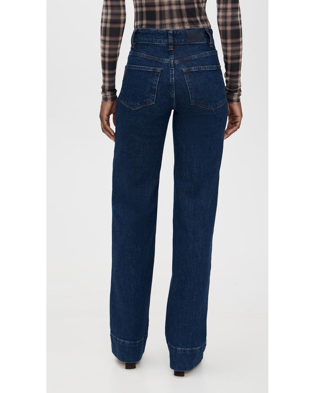 PAIGE Sasha Jeans With Novelty Patch Pockets in Blue | Lyst