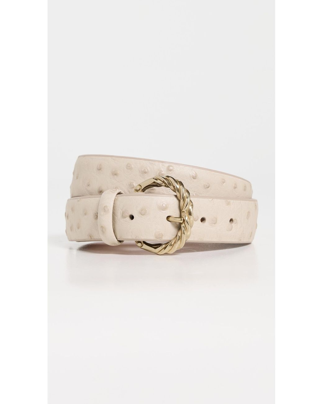 Anderson's Narrow Semi Formal Ostrich Print Leather Belt | Lyst