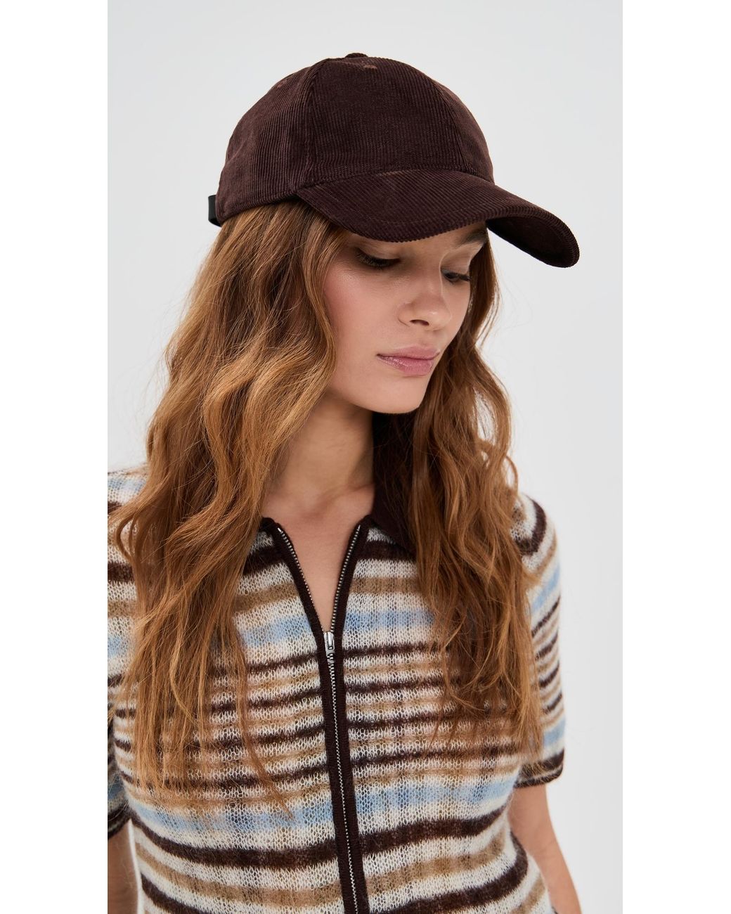 Rag & Bone Harlow Corduroy Baseball Cap in Black | Lyst