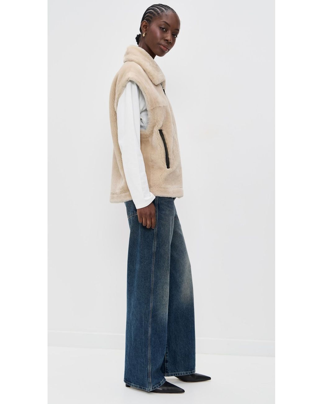 IRO Bethany Vest in Natural | Lyst