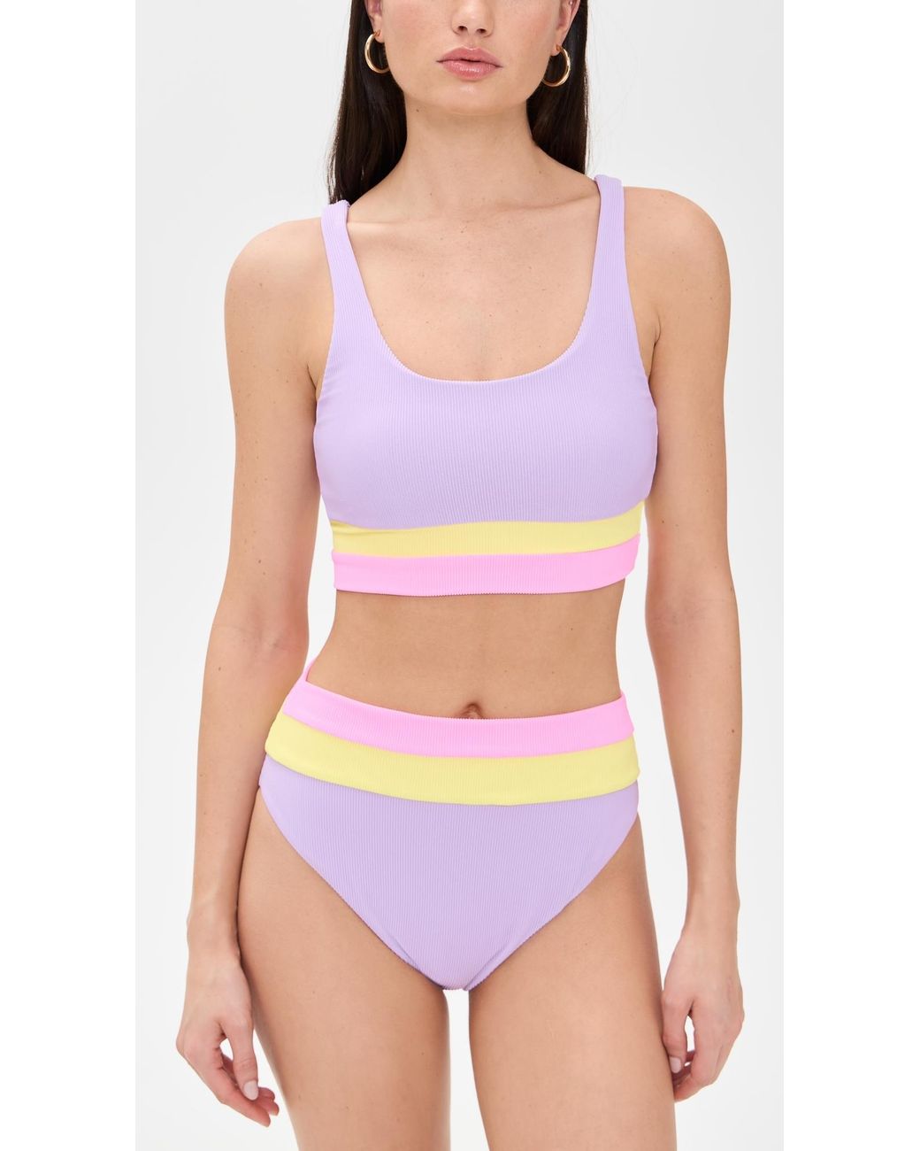 Beach Riot Heidi Bikini Bottoms in Purple | Lyst