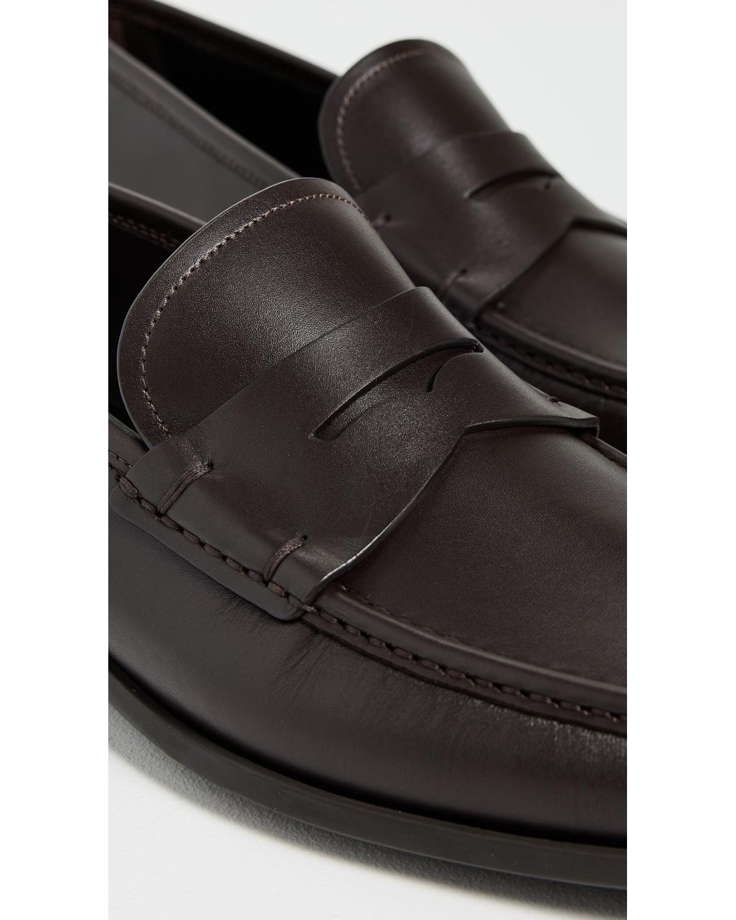 Ferragamo Athen Leather Loafers T. Moro in Black for Men | Lyst