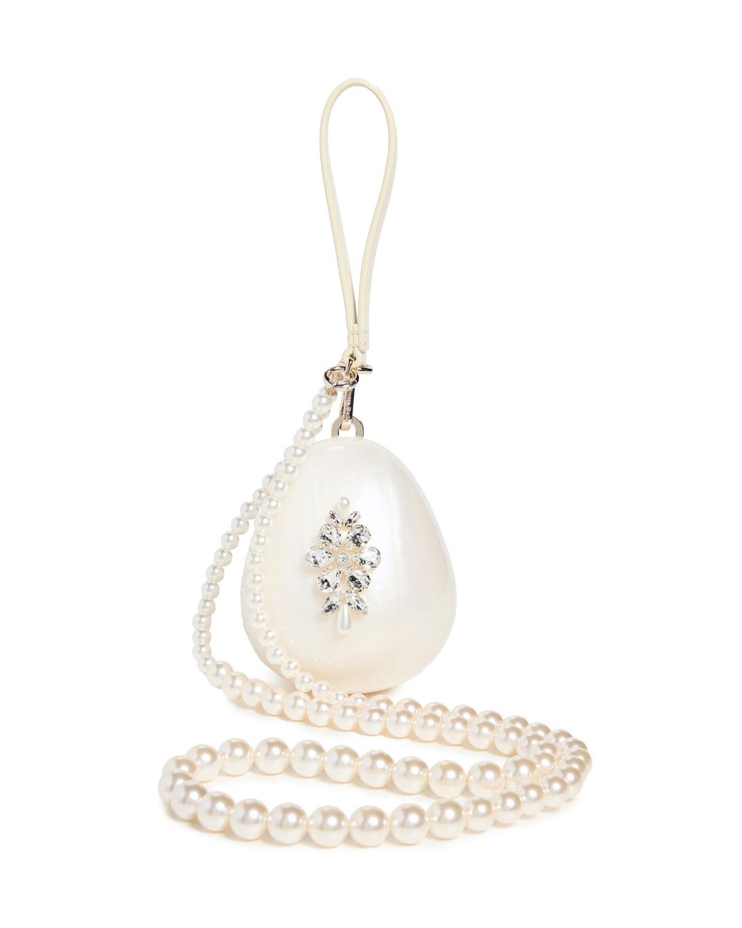 Simone Rocha Micro egg Bag With Pearl in White | Lyst