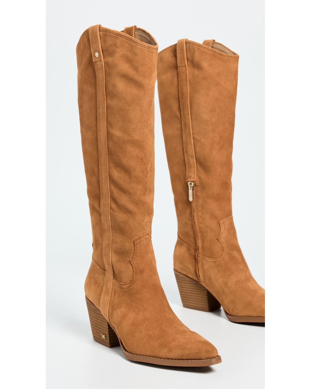 Sam Edelman Wyatt Western Tall Boots in Brown | Lyst