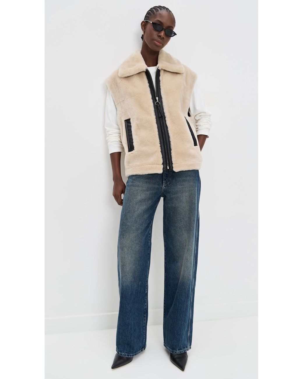 IRO Bethany Vest in Natural | Lyst