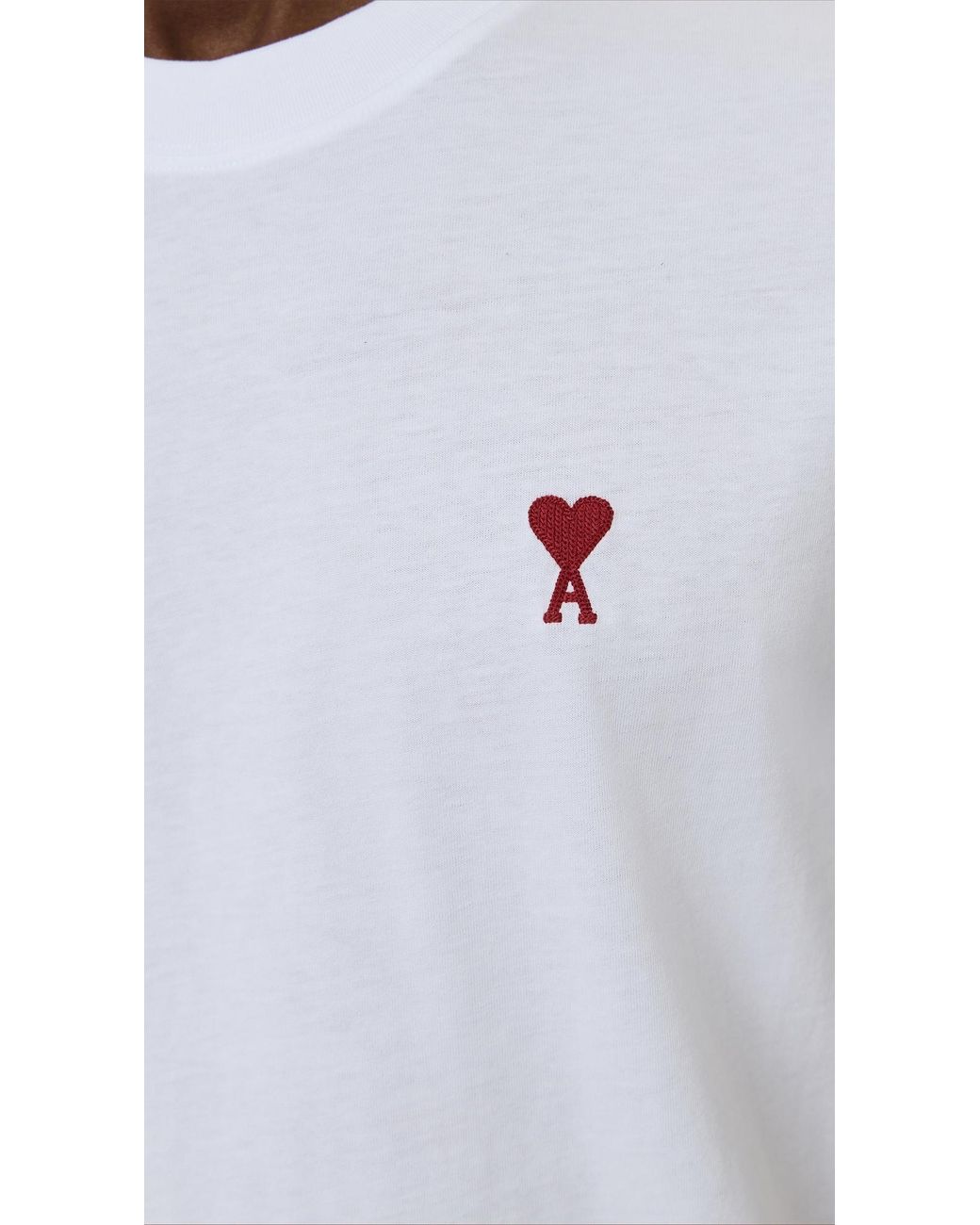 Ami Paris Adc Classic Fit Logo Tee in White for Men | Lyst