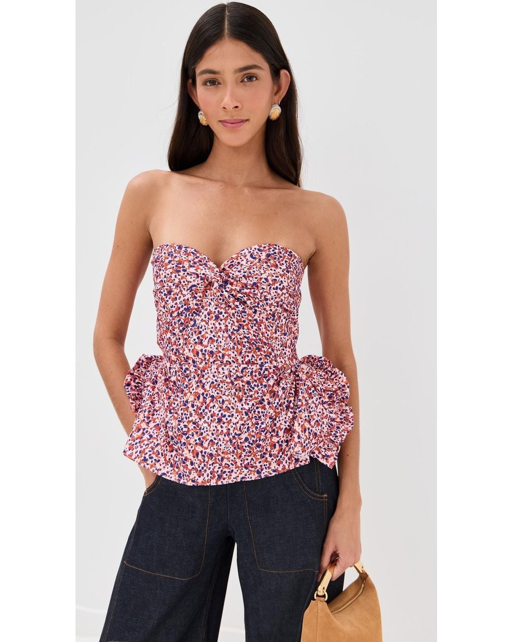 Kika Vargas Tasha Top Dots in Pink | Lyst