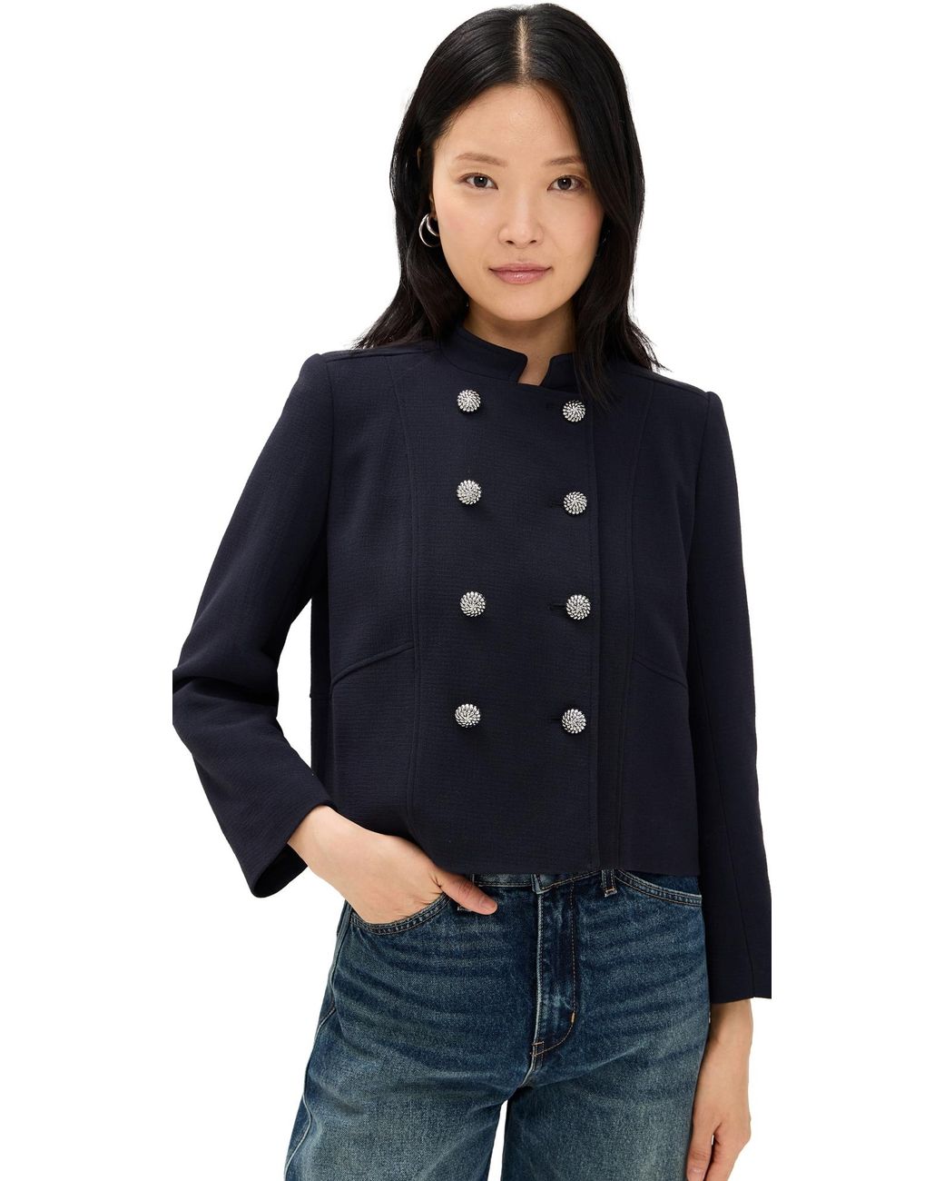 Ba&sh Misly Jacket in Blue | Lyst
