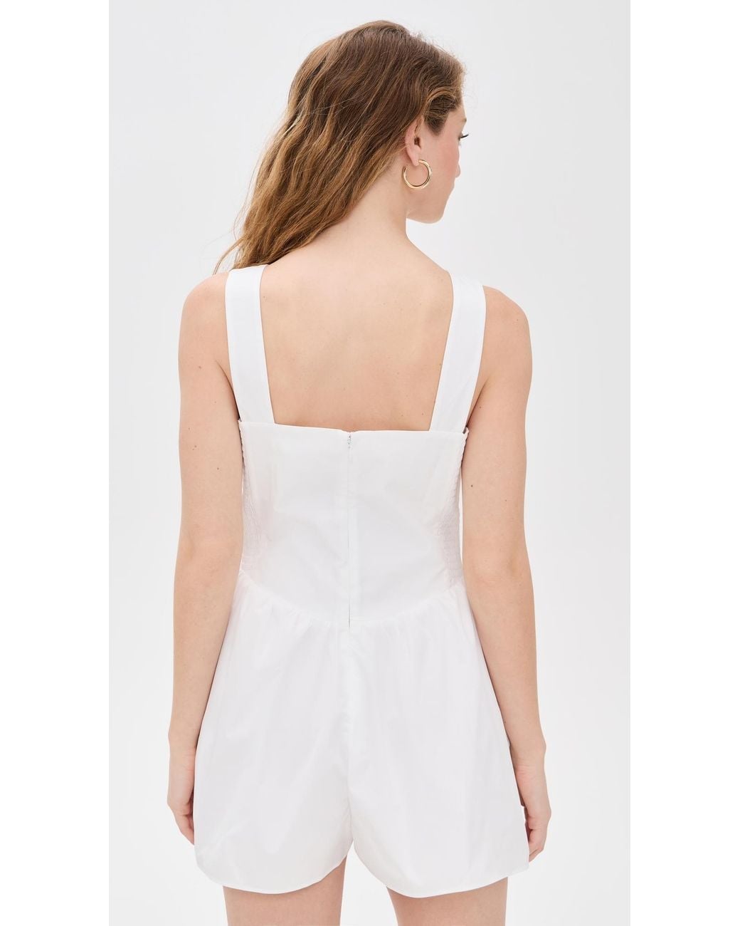 Amanda Uprichard Bellini Romper in White | Lyst